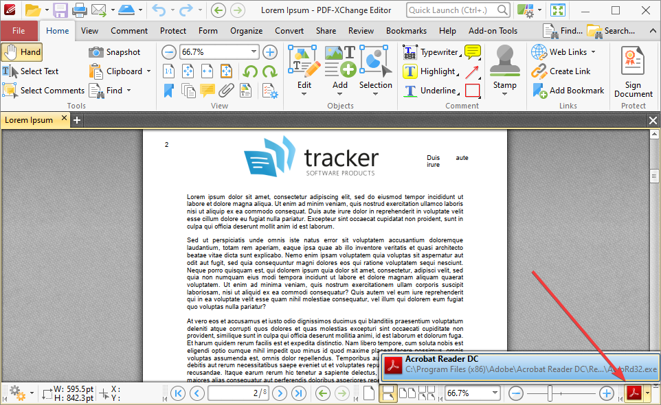 PDF-XChange Co Ltd :: Knowledge Base :: Where have the options gone to open PDF files in Acrobat ...